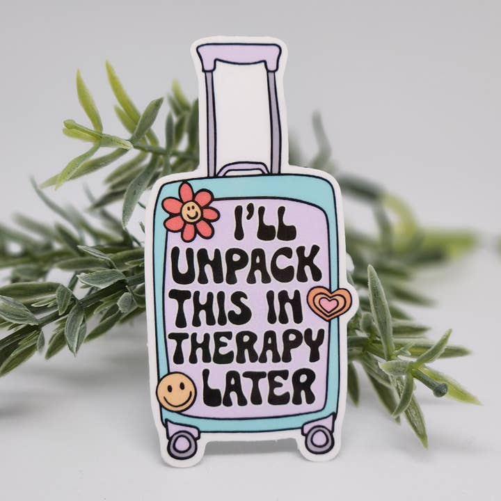 Therapy Suitcase Sticker – Little District Books